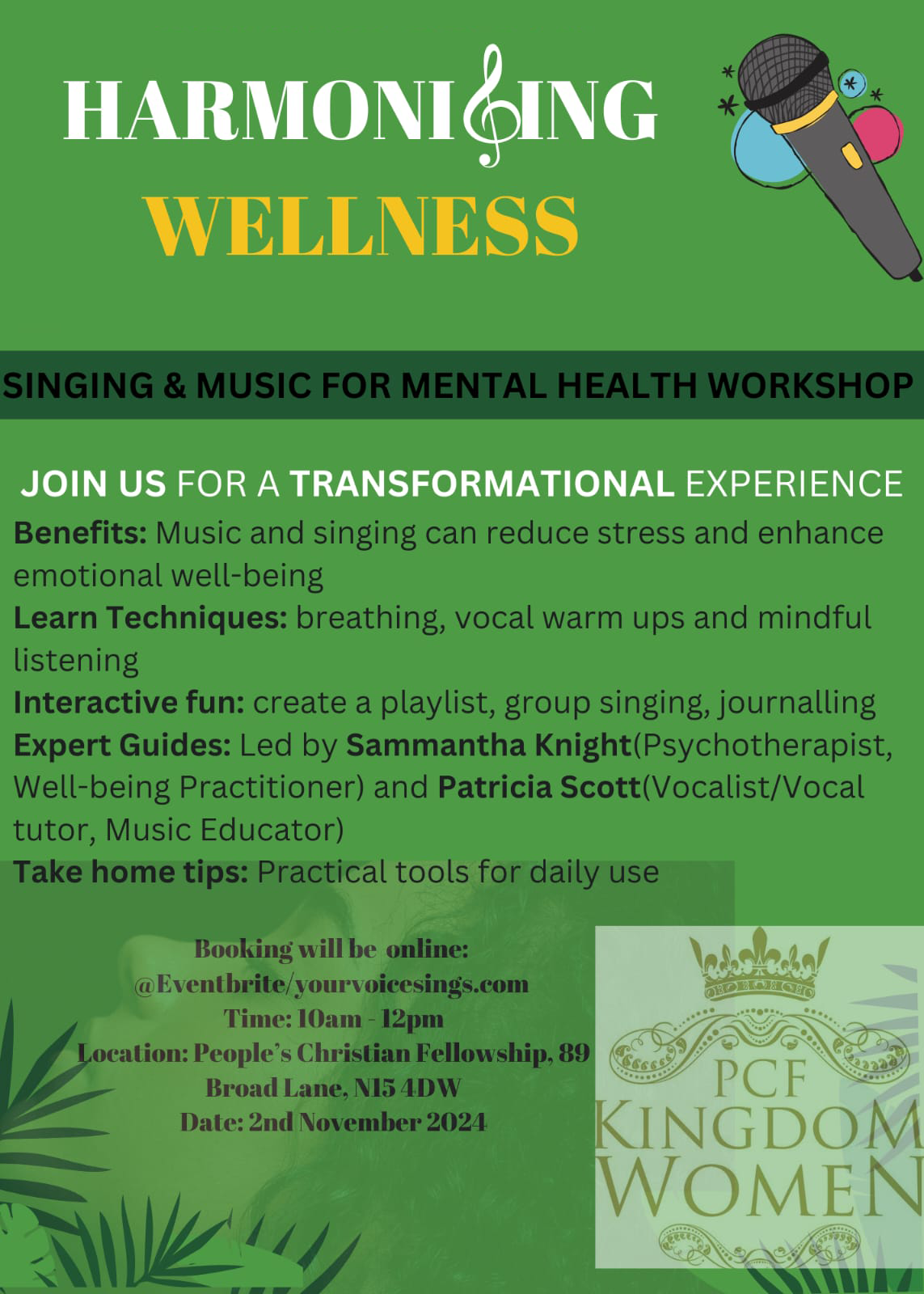 Harmonising Wellness! - The People's Christian Fellowship